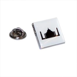 Silhouette Taj Mahal Lapel Pin Badge